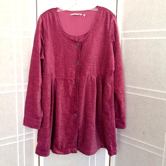 Soft Surroundings | Jackets & Coats | Soft Surroundings Pink Chenille ...